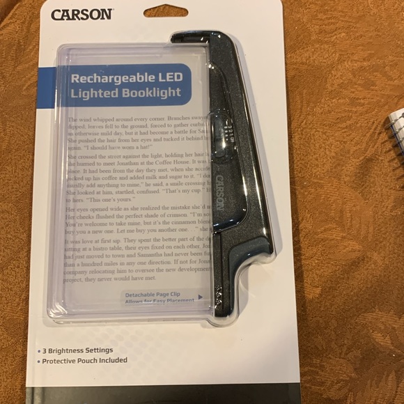 CARSON | Other | Carson Page Glow Rechargeable Led Lighted Booklight ...